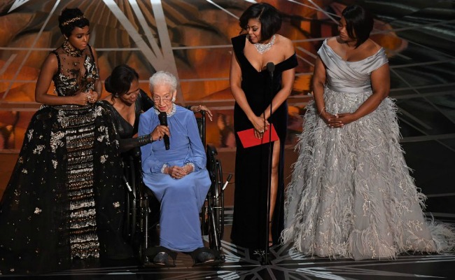 'Hidden Figures' Stars Brough Real Life Inspiration Up On Oscar Stage
