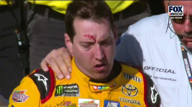 NASCAR Kobalt 400: Joey Logano And Kyle Busch Fought On Pit Road