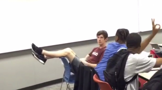 This No-Look Paper Ball Shot Is The Best Moment Of March Madness