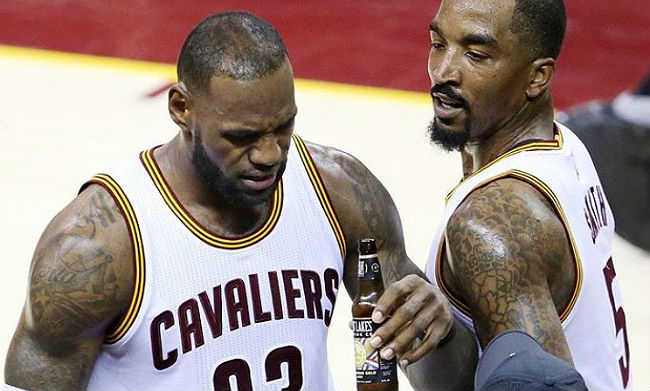 LeBron James Is Now Feuding With That Beer He Sniffed On The Court