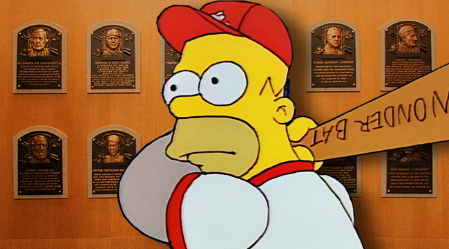 'The Simpsons' Make Baseball Hall Of Fame Thanks To 'Homer At The bat'