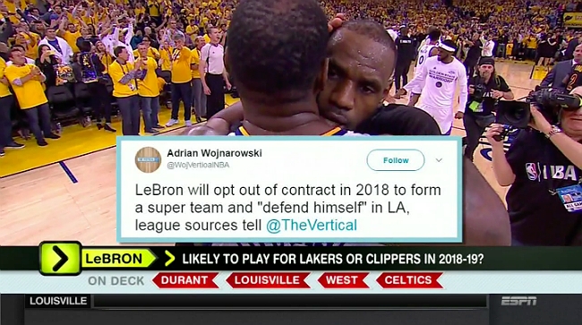A Fake Woj Tweet Had 'Around The Horn' Debating Fake LeBron James News