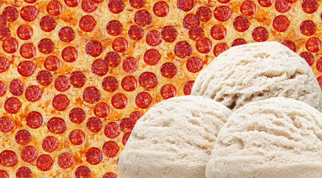 Pizza-Flavored Ice Cream Is Capturing The Imagination Of The Internet