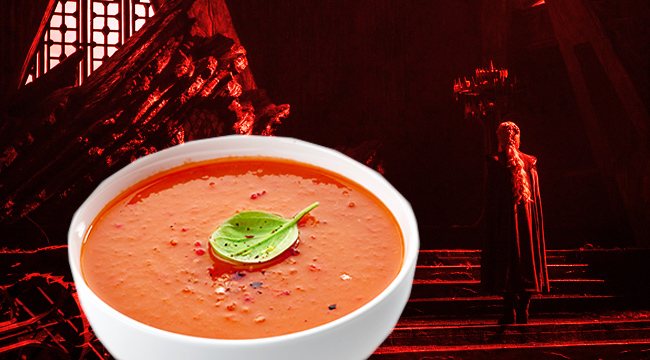 This Man Eating Soup As The 'Game Of Thrones' Opening Is Everything