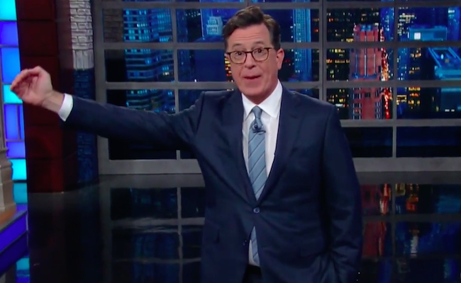 Stephen Colbert's 'Late Show' Begs You Not To Stare At The Eclipse