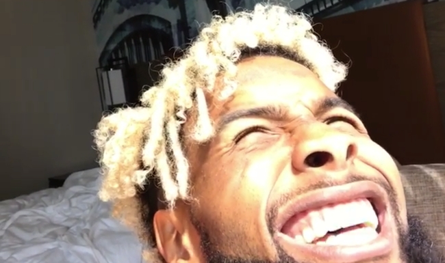 Watch Odell Beckham Jr. Stare At The Sun During The Solar Eclipse