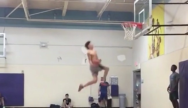LaMelo Ball Is Now Throwing Down Massive Windmill Dunks