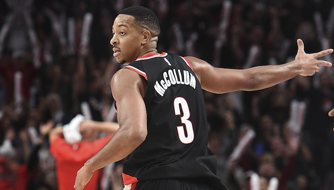 C.J. McCollum Trash Talked Evan Fournier By Comparing Him To A Crepe