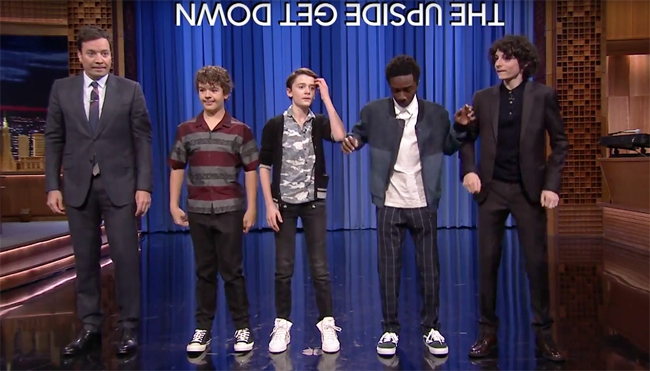 The 'Stranger Things' Kids Have A Dance Contest On 'Fallon'
