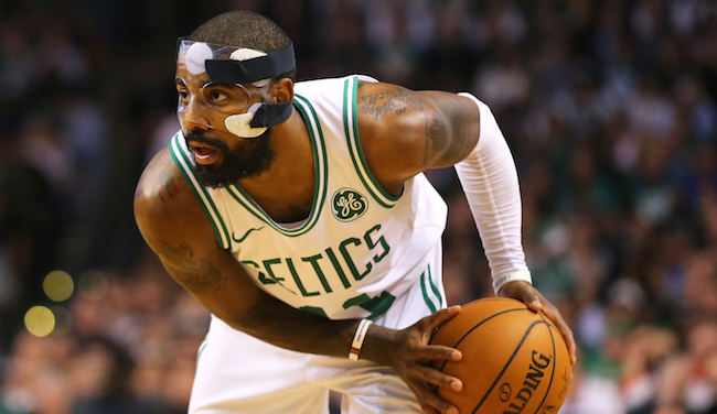 Kyrie Irving Is Very Excited He Gets To Take The Mask Off On Saturday