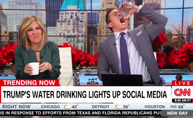 CNN's Chris Cuomo Ridicules Trump’s 'Sippy Cup' Water Drinking
