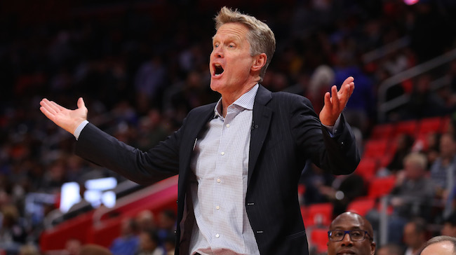 Steve Kerr Told The Ref 'I Didn't Want To Be Here' As He Got Ejected