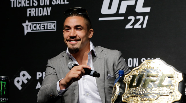 Robert Whittaker Injured, Off UFC 221 In Australia