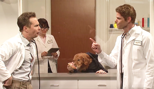 'SNL': Sam Rockwell 'Dog Head Guy' Weird Skit VIDEO