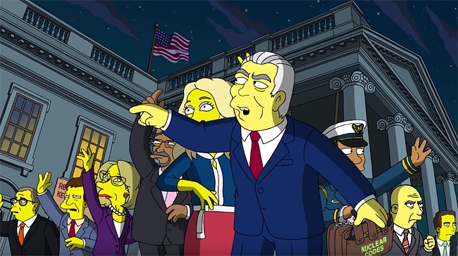 'The Simpsons' Turnes Trump Into The President Of America's Dreams