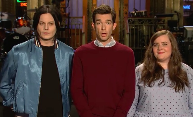 John Mulaney And Jack White Riff With Aidy Bryant In New 'SNL' Promo