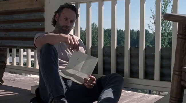 Here's What Carl Wrote To Rick In His 'Walking Dead' Farewell Letter