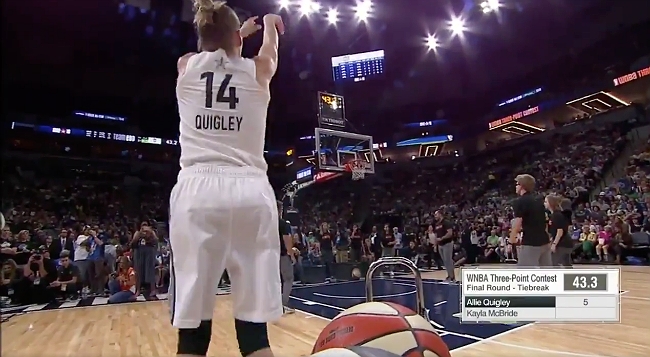 Allie Quigley Won Back-To-Back WNBA 3-Point Contest With A Huge Outing