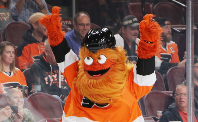 Everybody Loves Gritty, A Lovely Flyers Mascot With Giant Googly Eyes