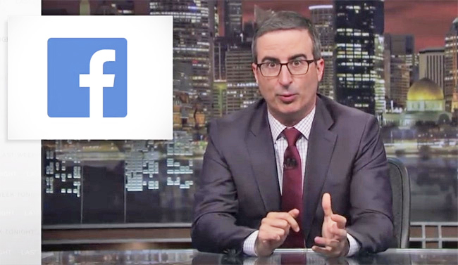 John Oliver Explains Why Facebook Is A 'Toilet' On 'Last Week Tonight'