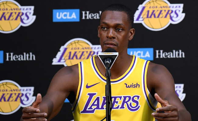 The Lakers Plan To Start Rajon Rondo At The Beginning Of The Season
