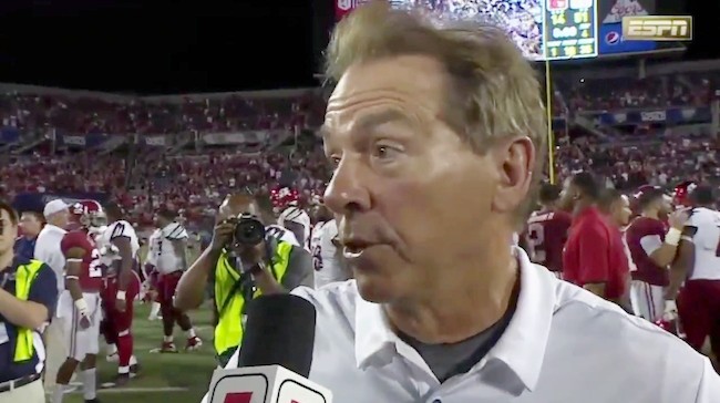 Nick Saban Apologized To Maria Taylor A Testy Postgame Interview