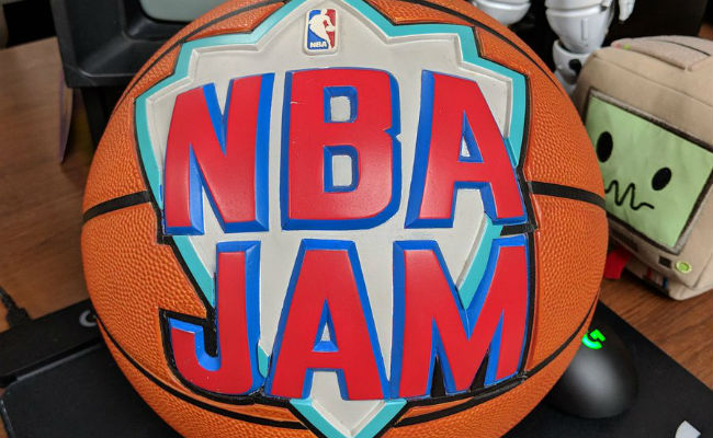 The 'NBA Jam' Cover Basketball Was Real And Someone Finally Bought It