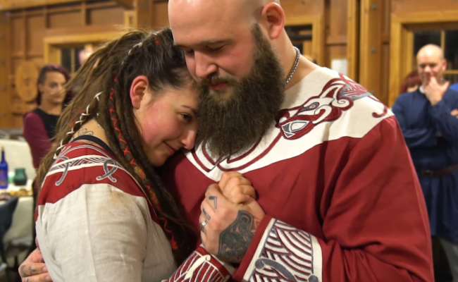 WWE Released A Video Of Sarah Logan And Ray Rowe's Viking Wedding