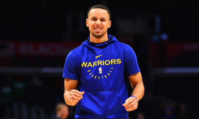 Steph Curry Slipped Trying To Dunk On An Embarrassing Possession