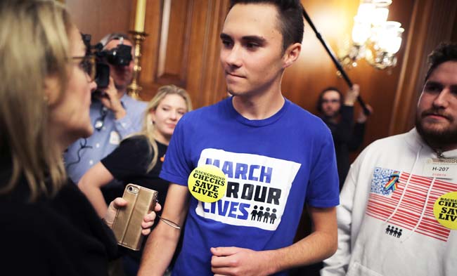 David Hogg Reminds Trump That Gun Reform Is More Pressing Than A Wall