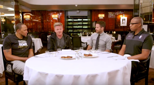 Gordon Ramsay Judged Caron Butler And Shawn Marion's Steak Cookoff