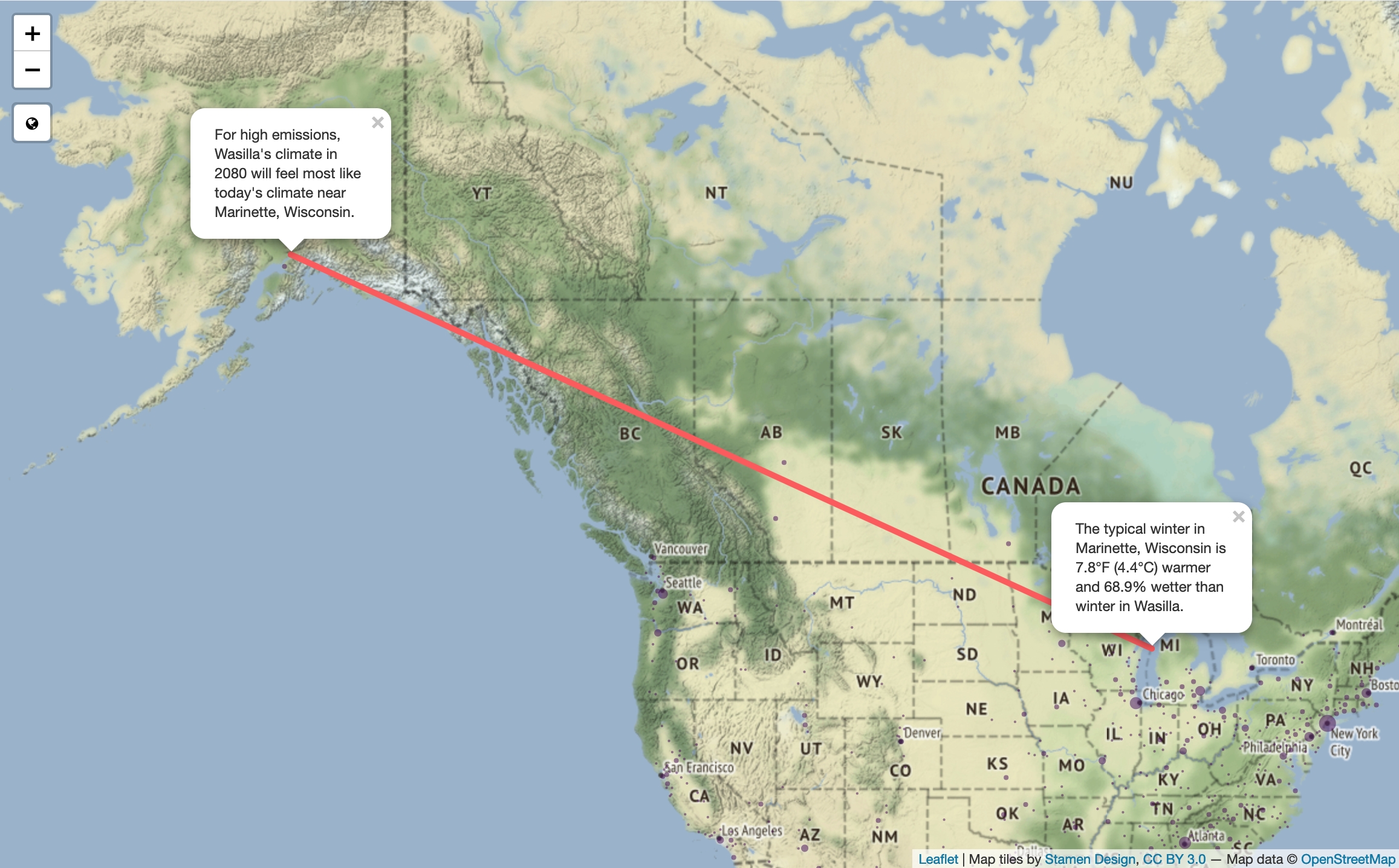 This Interactive Map Shows You What The Climate Will Look Like In 2080