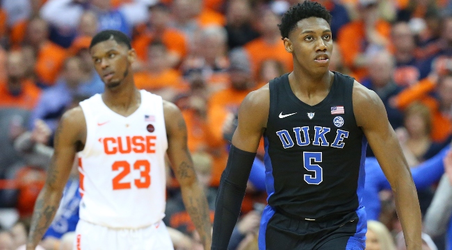 R.J. Barrett Played Like A Superstar In Duke's Win Over Syracuse