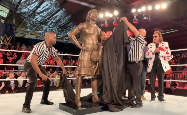 Watch WWE Unveil Roddy Piper's Hall Of Fame Statue