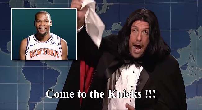 Adam Sandler's 'SNL' Opera Man Says Kevin Durant Will Join The Knicks