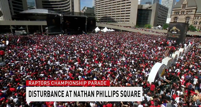 A Shooting Interrupted The Massive Raptors Championship Parade