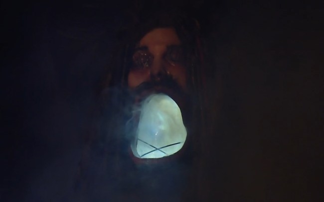 Bray Wyatt Head Lantern From His SummerSlam Fiend Entrance Edited Out