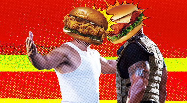Fast Food Chicken Sandwiches As 'Fast & Furious' Movies