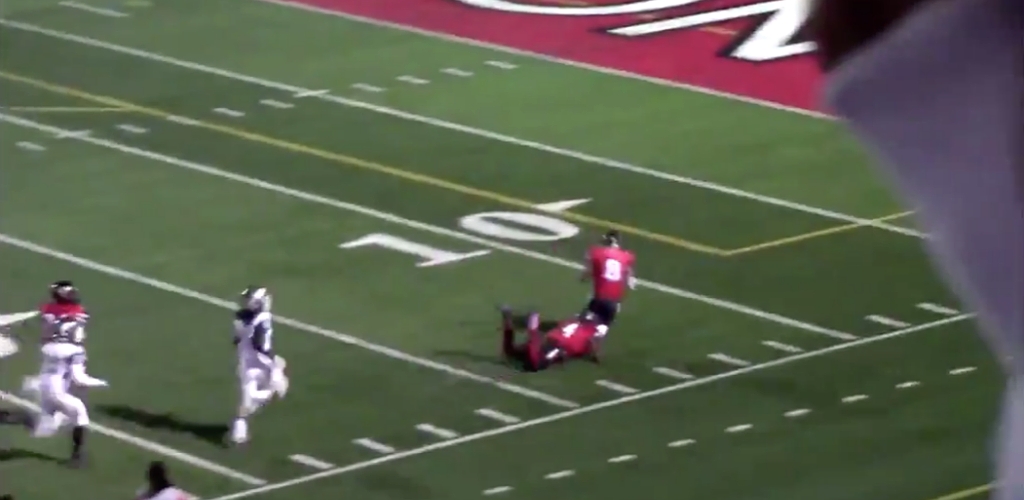 A High School Football Player Ran The Wrong Way After An Interception