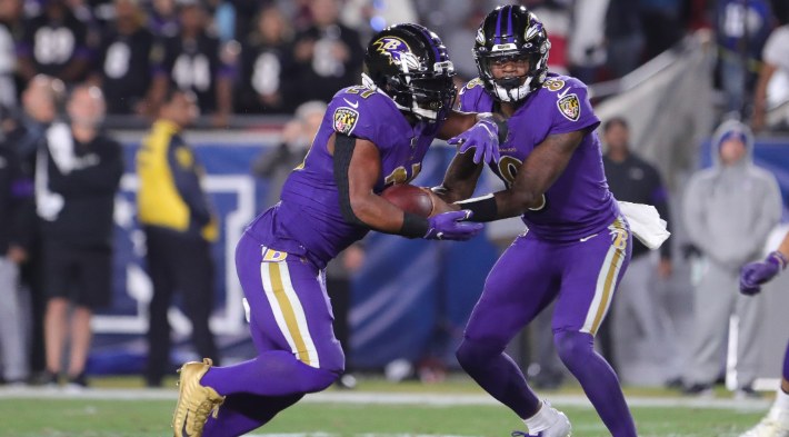 Mark Ingram Interviews Lamar Jackson After Ravens Win The AFC North