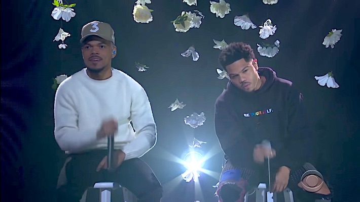 Chance The Rapper Hosts 'Late Late Show,' Performs With Taylor Bennett