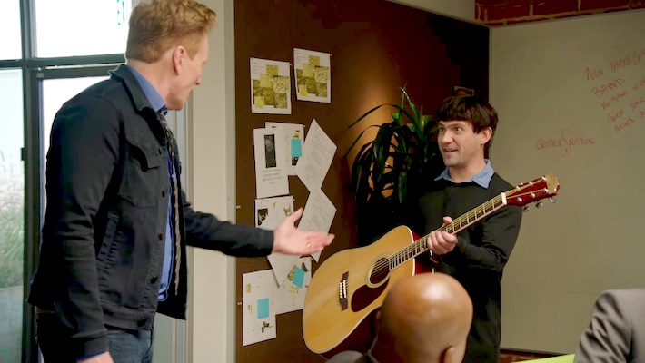 Conor Oberst And Phoebe Bridgers Guest On 'Meet The Conan Staff'