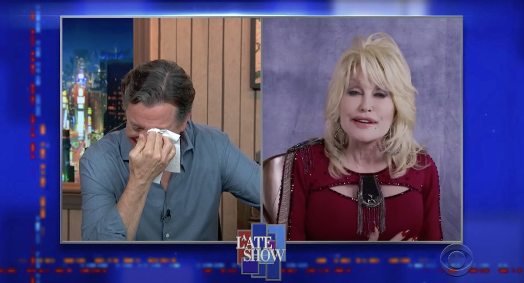 Dolly Parton Moved Stephen Colbert To Tears On 'The Late Show'
