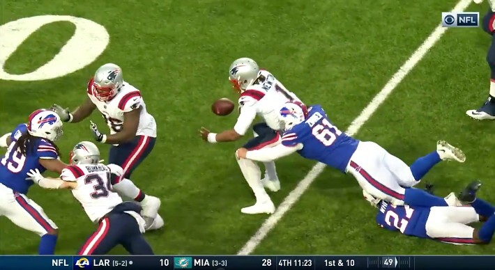 Cam Newton's Late Fumble Ended A Patriots Comeback Against The Bills