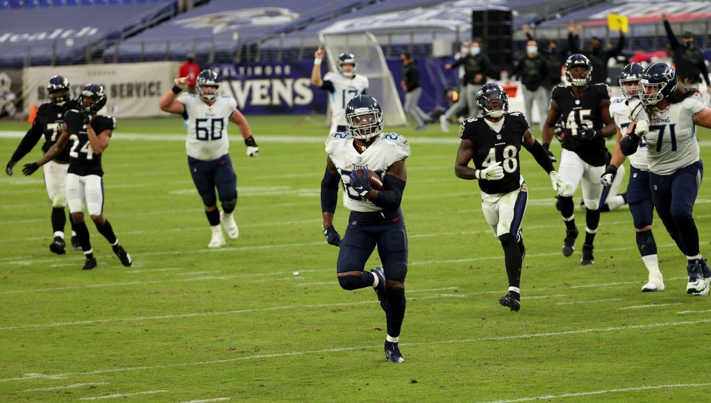 Derrick Henry Broke Off A Long Touchdown Run To Beat The Ravens In OT