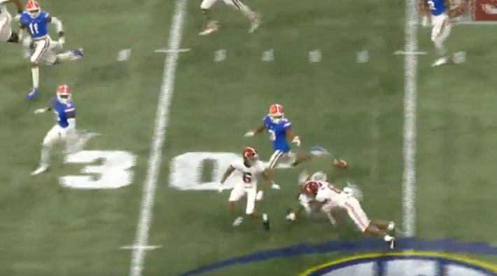 College Football's Hit Of The Year Came Via Alabama WR John Metchie