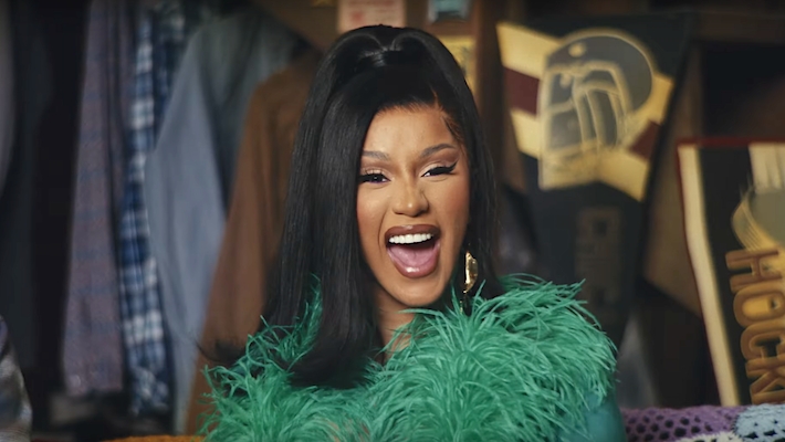 Cardi B Swaps Clothes With The 'Wayne's World' Cast In A Super Bowl Ad