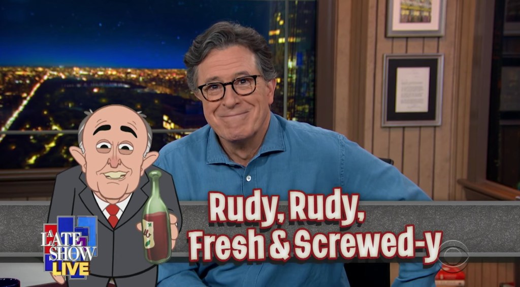 Stephen Colbert Had A Field Day Discussing Rudy Giuliani's FBI Raid