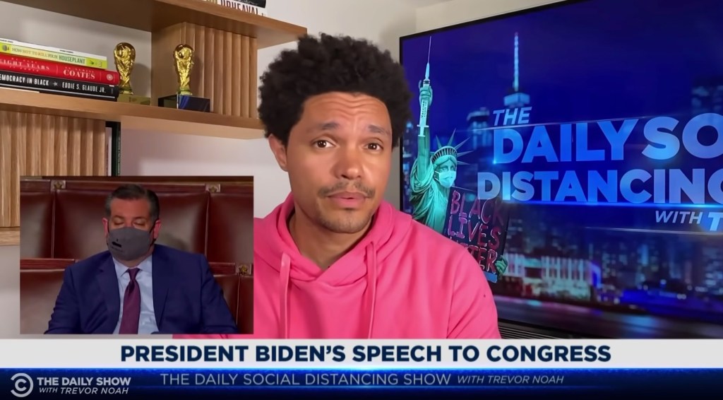 Trevor Noah Agrees With Ted Cruz: Biden’s Policy Speech Was Boring