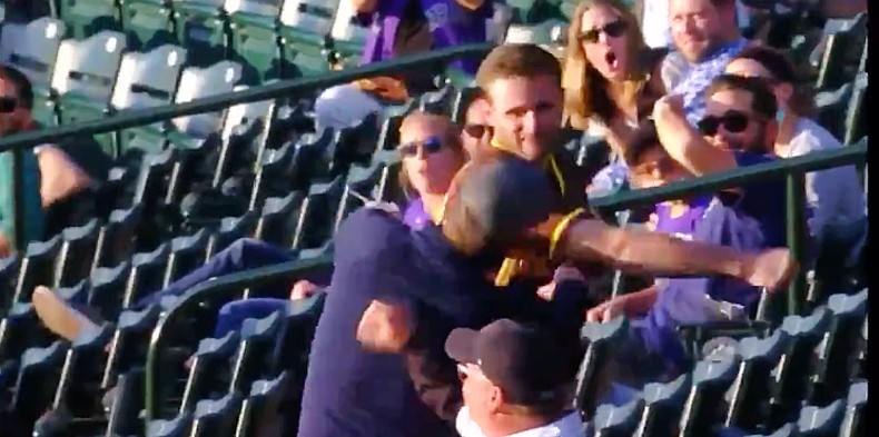 Padres Fan Sparks Brawl After Knocking Out Rockies Fan With One Punch
